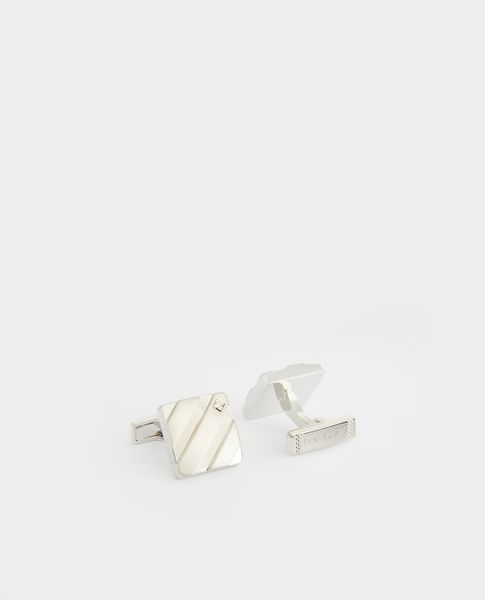 TED BAKER - Khuy măng sét hình vuông Corner Crystal