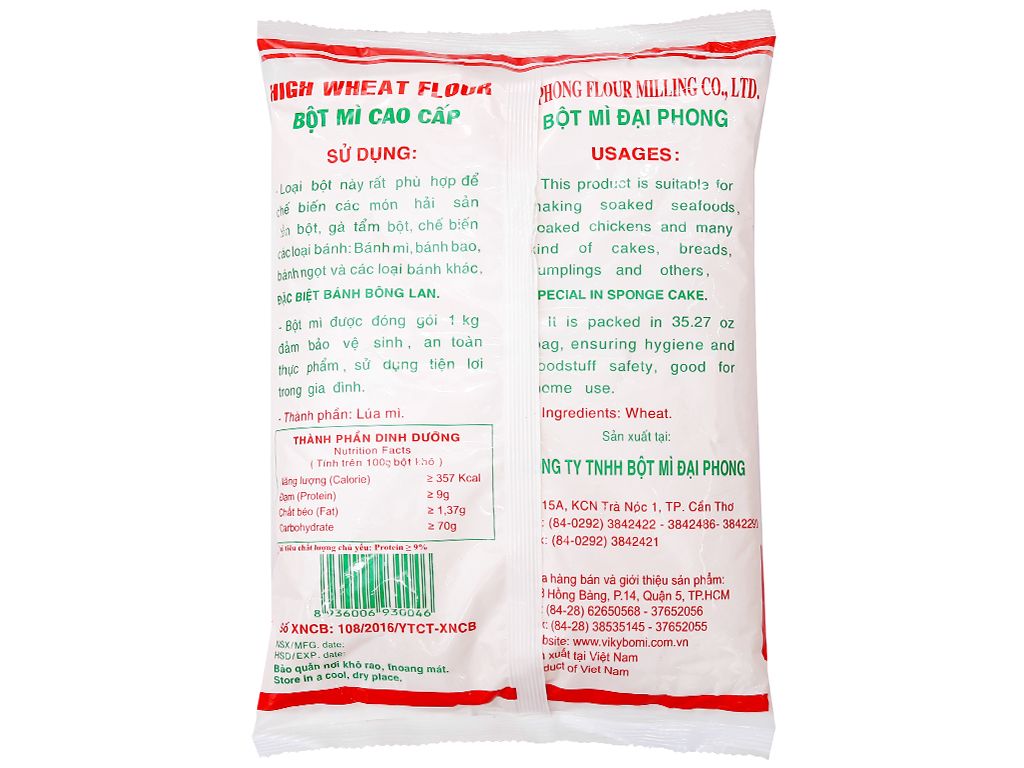 BỘT MÌ ĐA DỤNG TÁO ĐỎ 1KG | 0907.095.295 - 0988.408.413 (Zalo) – Vinbar ...