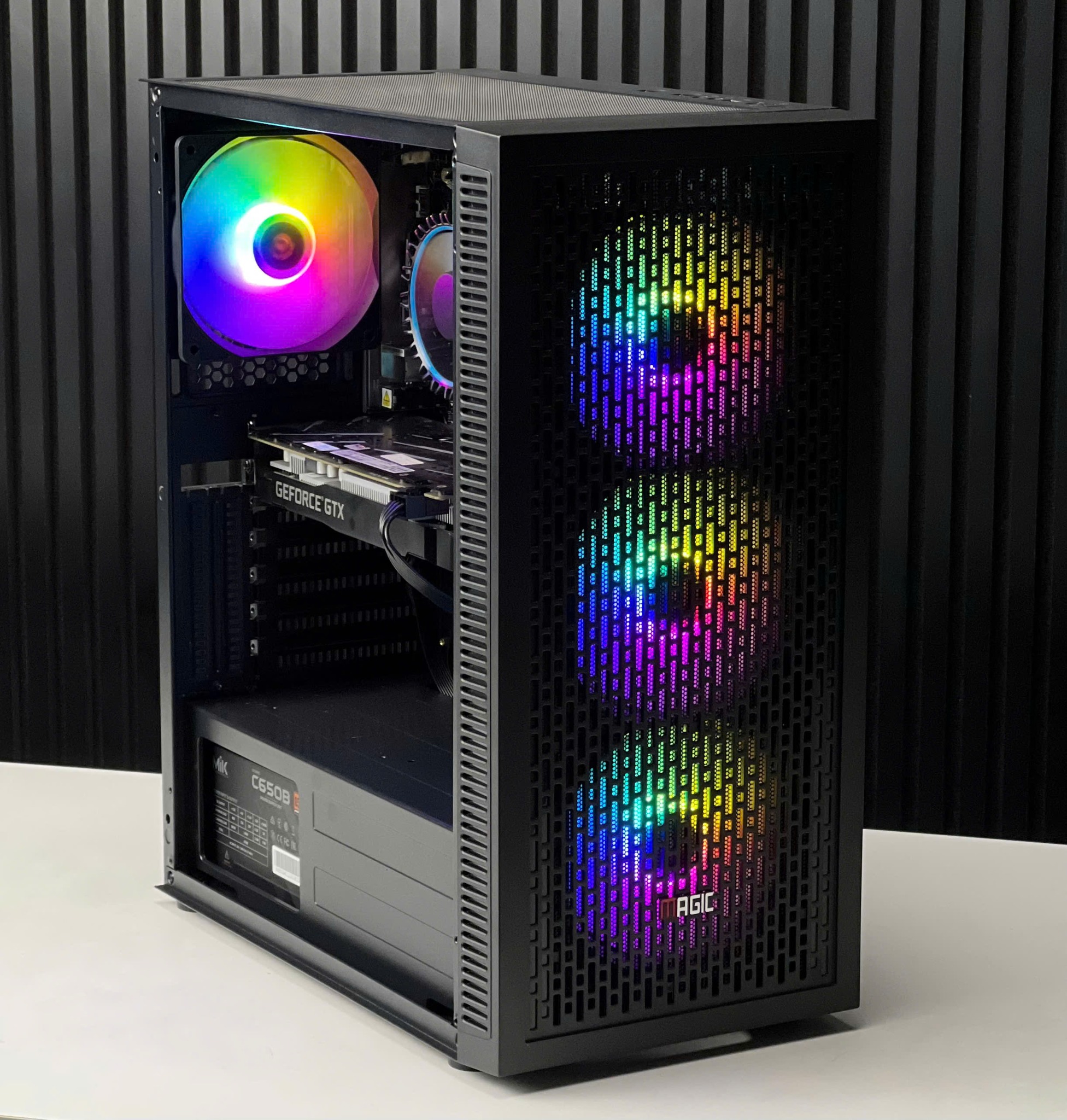 CASE MAGIC LUXURY i FULL TOWER (4 FAN RGB)CASE MAGIC LUXURY i FULL ...