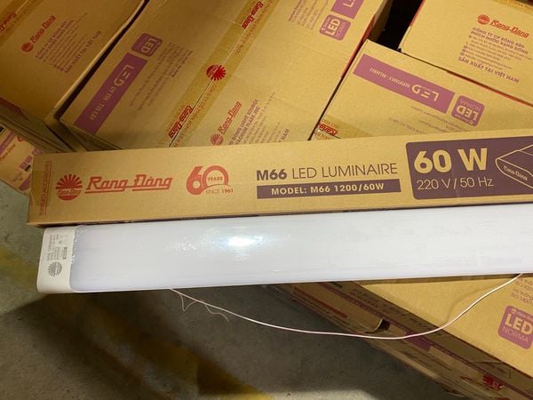 Bộ đèn led bán nguyệt 1m2 M66 60W Rạng Đông