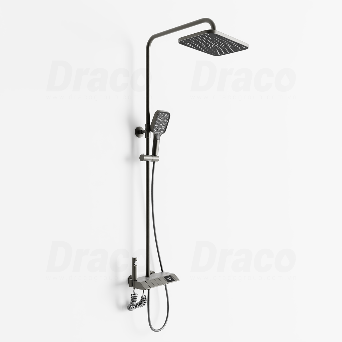 Sen Tắm Nóng Lạnh Đồng Thau Dạng Phím Đàn Hiển Thị Nhiệt Độ Draco F014 ...