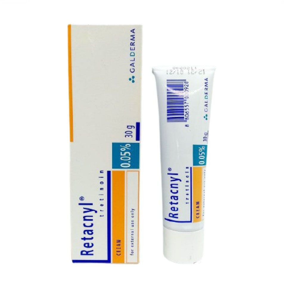 [Hết] Tretinoin Retacnyl cream USP (30g) tretinol 0.05 - 0.025% tre Ấn ...