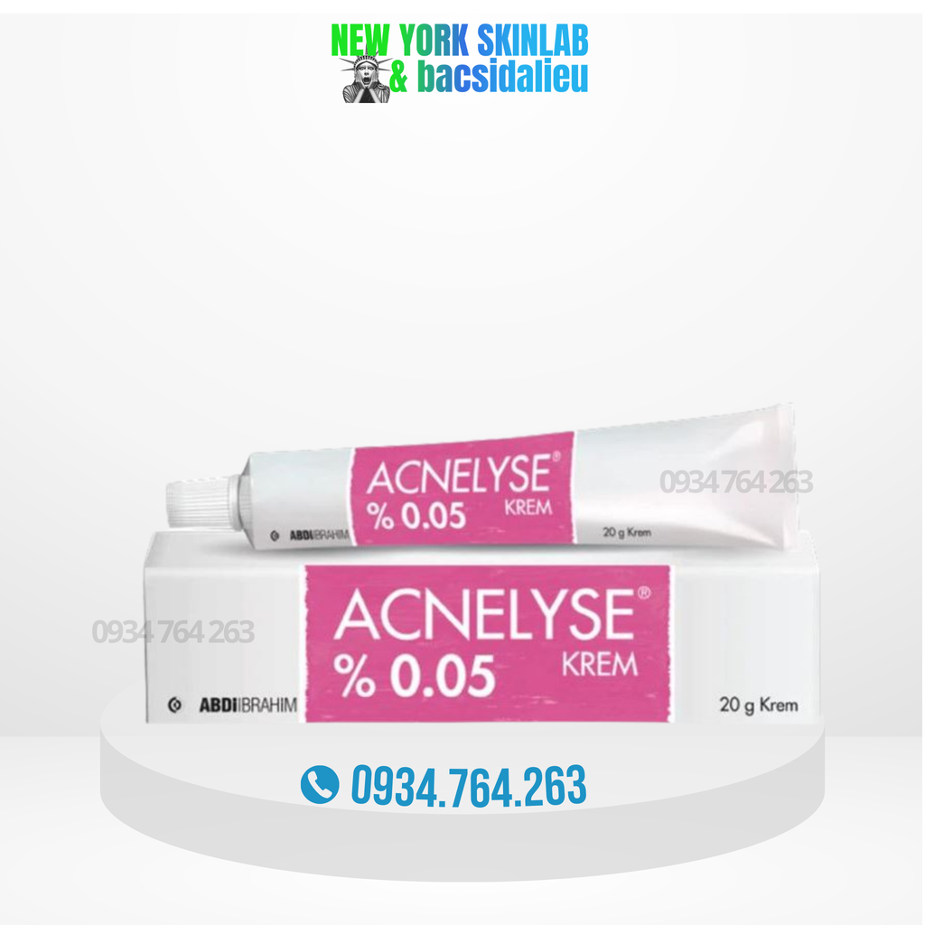 [ hết] Tretinoin Acnelyse Krem - cream USP (20g) tretinol 0.1 – 0.05% ...