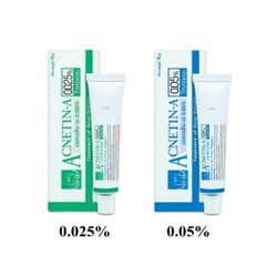 Acnetin-a Tretinoin cream USP (10g) tretinol 0.05 - 0.025% tre Thái Lan ...