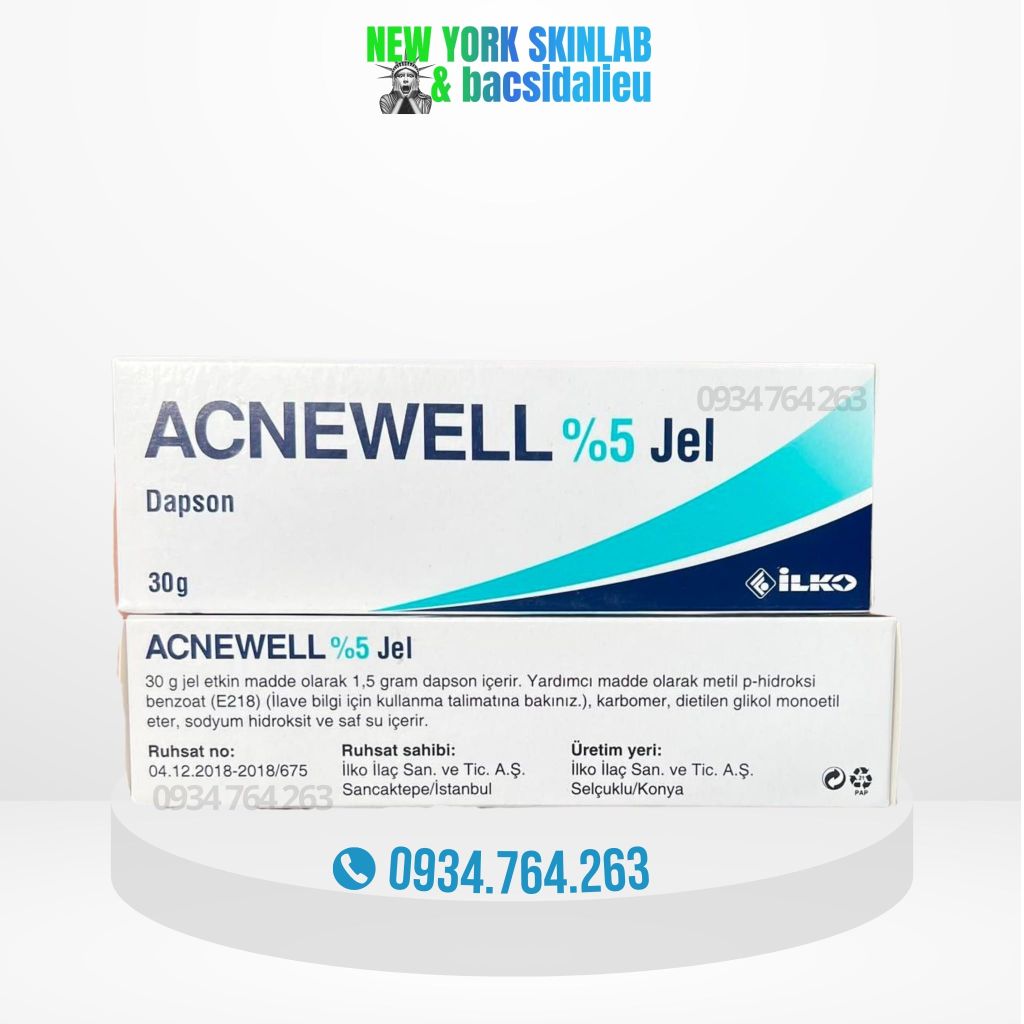 [Hết] ACNEWELL 5% Gel (30g) – Thổ Nhĩ Kỳ Dapsone 5% Điều Trị Mụn, Ngăn ...