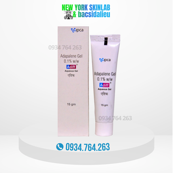 Adiff gel (15g) adapalene 0.1% gel - kem trị mụn trứng cá, mụn viêm ...