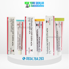 Tretinoin Aret Gel 0.025% - 0.05% - 0.1%, Gel trị mụn và chống lão hóa ...