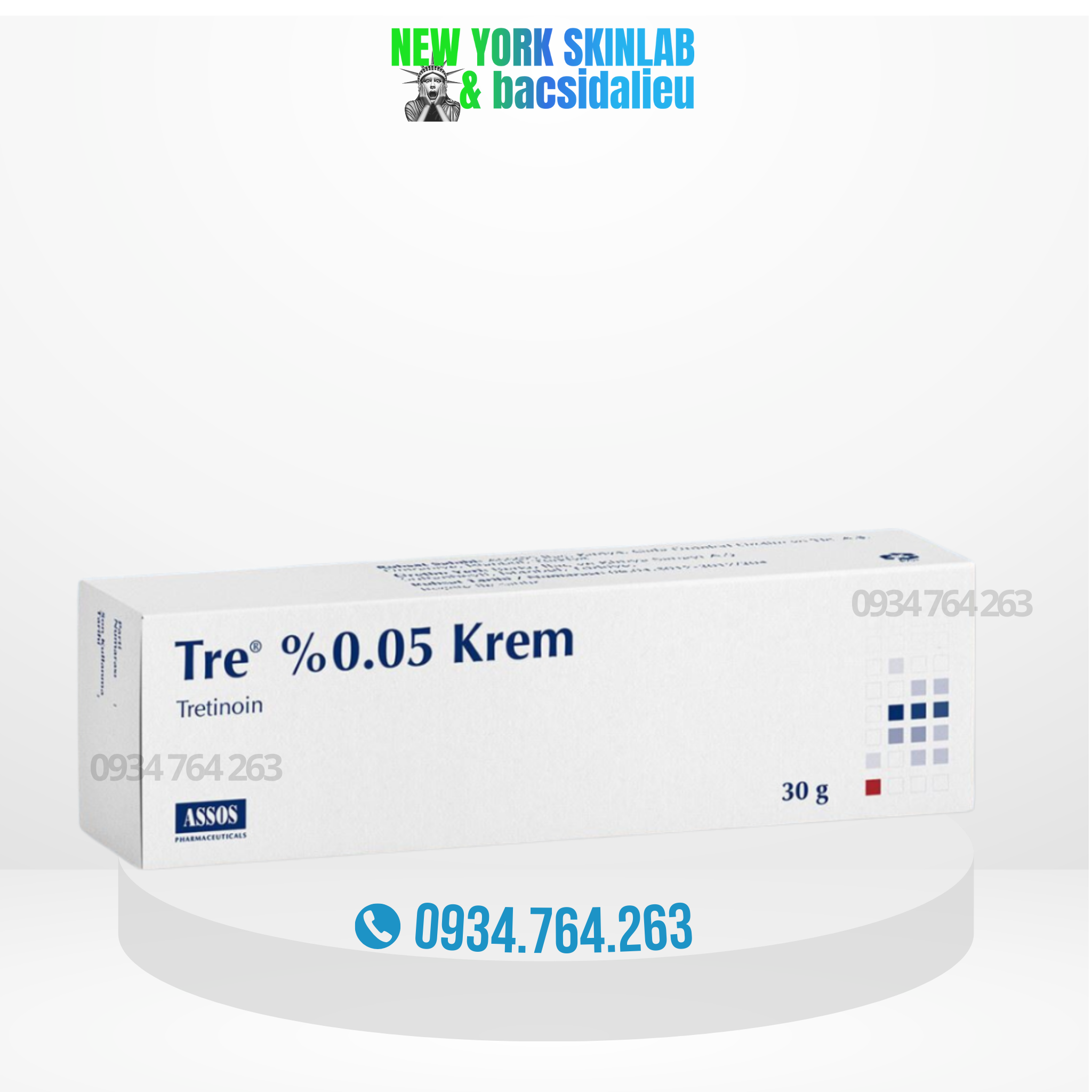 [Tạm hết] Assos Krem (30g) - Tretinoin 0.05% Assos Cream - tre ...