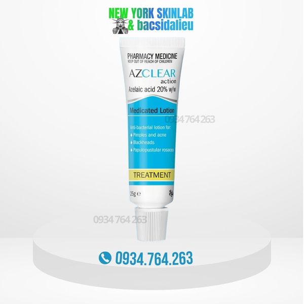 AZclear cream (25g) kem trị thâm mụn azelaic acid 20% - mờ thâm, trị ...
