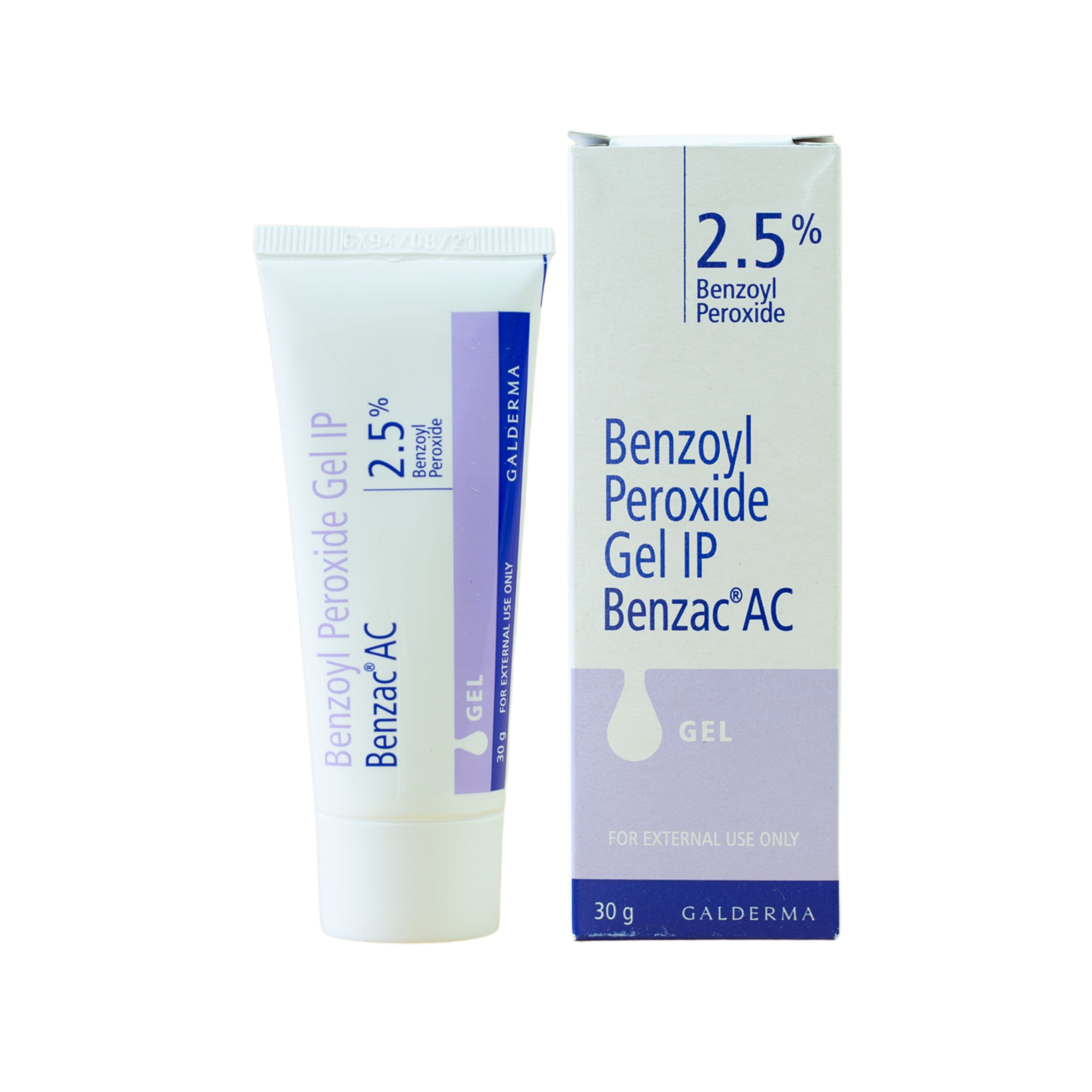 Benzac AC gel (30g) gel trị mụn 5% benzoyl peroxide & 2.5% Ấn Độ - chấm ...