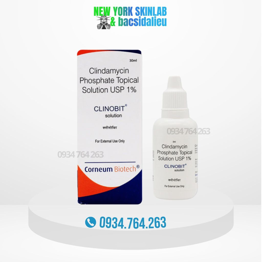 Clinobit (30ml) trị mụn hiệu quả - Clindamycin Phosphate Topical ...