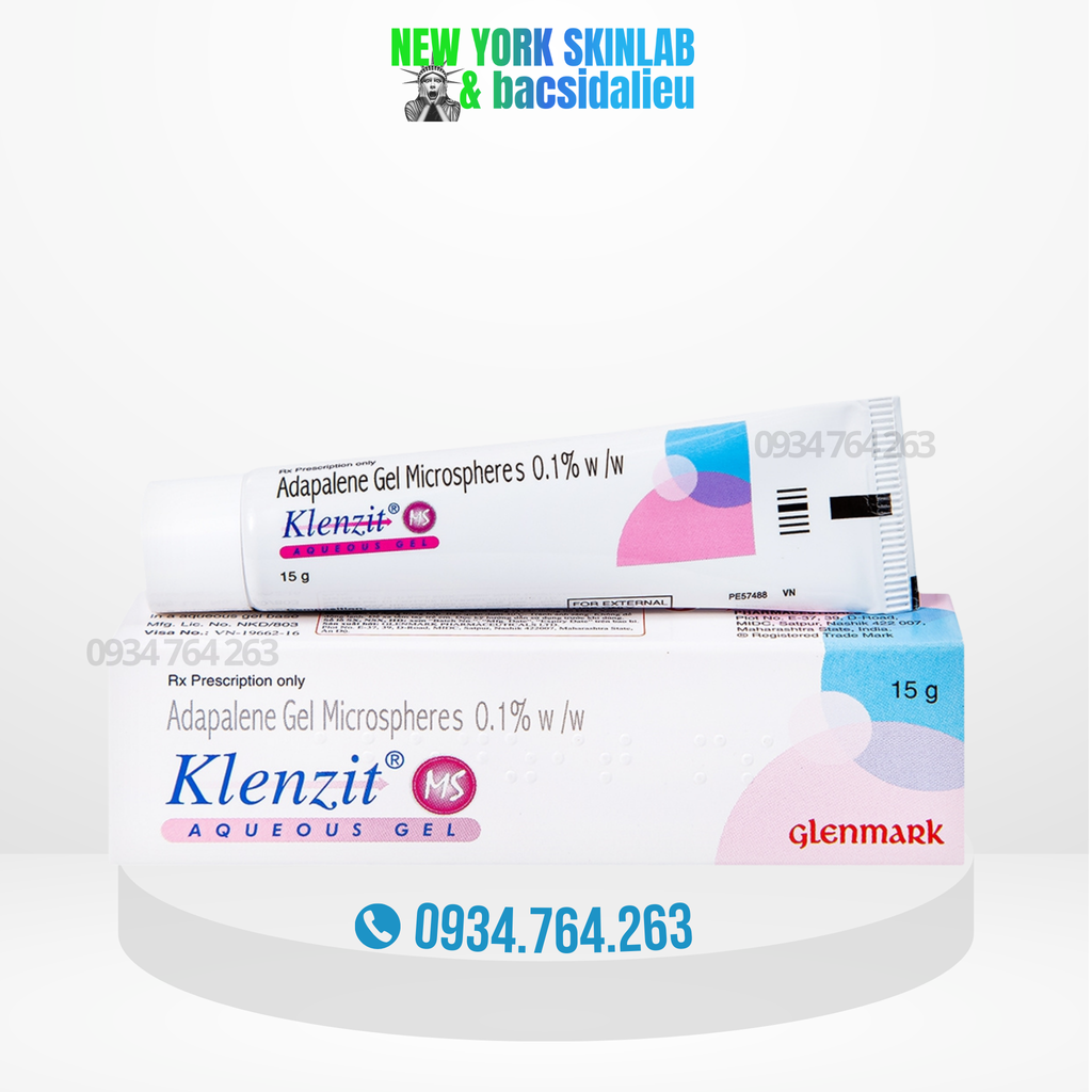 Klenzit MS gel (15g) adapalene 0.1% gel - kem trị mụn trứng cá, mụn ...