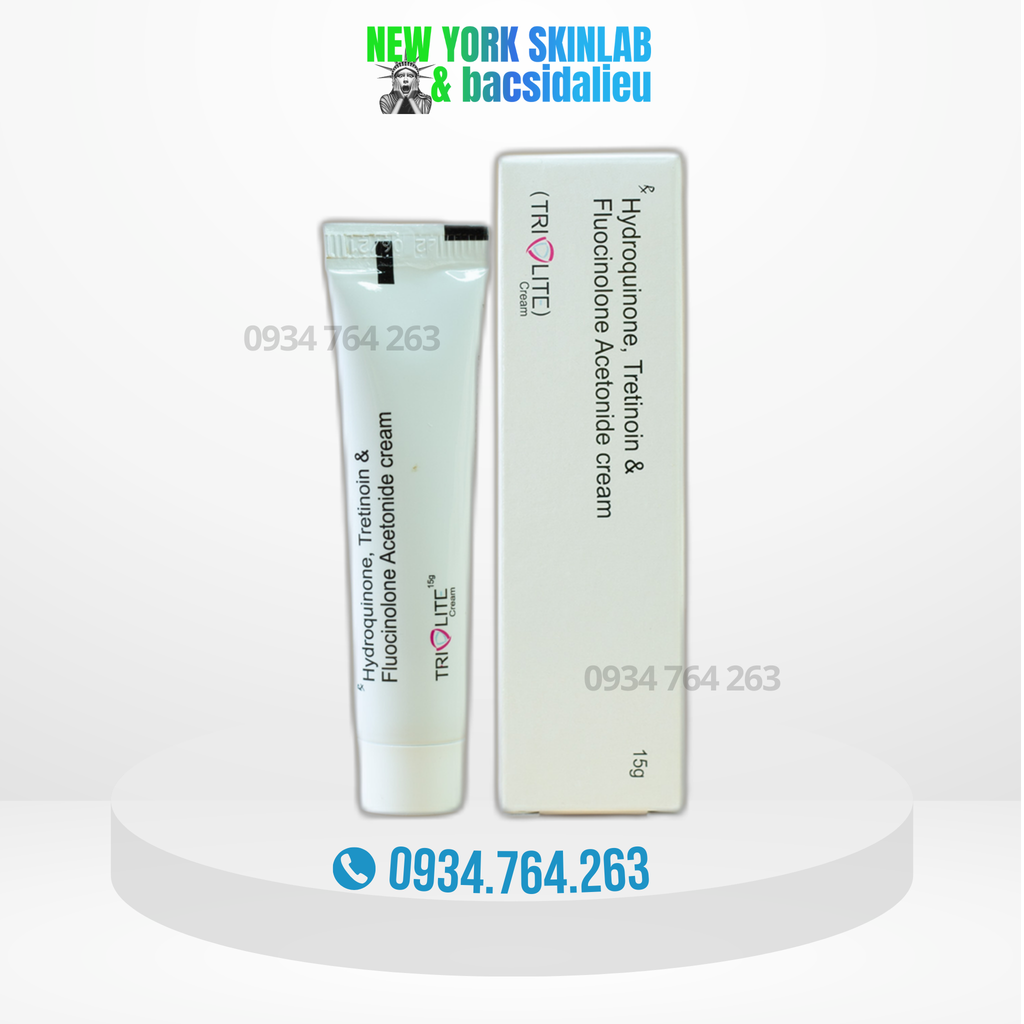 Triolite cream Ấn (15g) kem hydroquinone trị nám 2% + tre, công thức ...