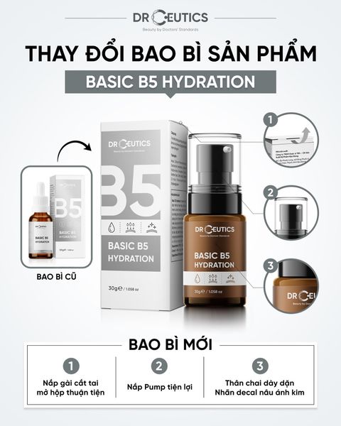 Serum B5 5% Dr Ceutics (30ml) tinh chất cấp ẩm và phục hồi da bản basic ...