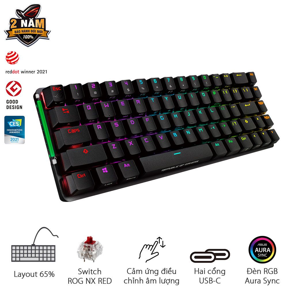 Bàn phím gaming Asus ROG Falchion NX – Nhà phân phối Viễn Sơn