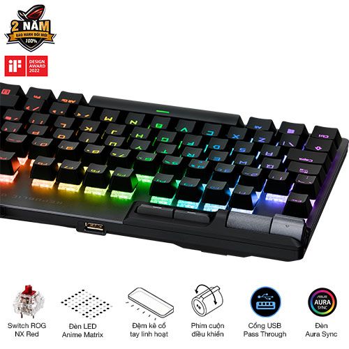 Bàn phím Asus ROG Strix Flare II Animate NX Red Switch – Nhà phân phối ...
