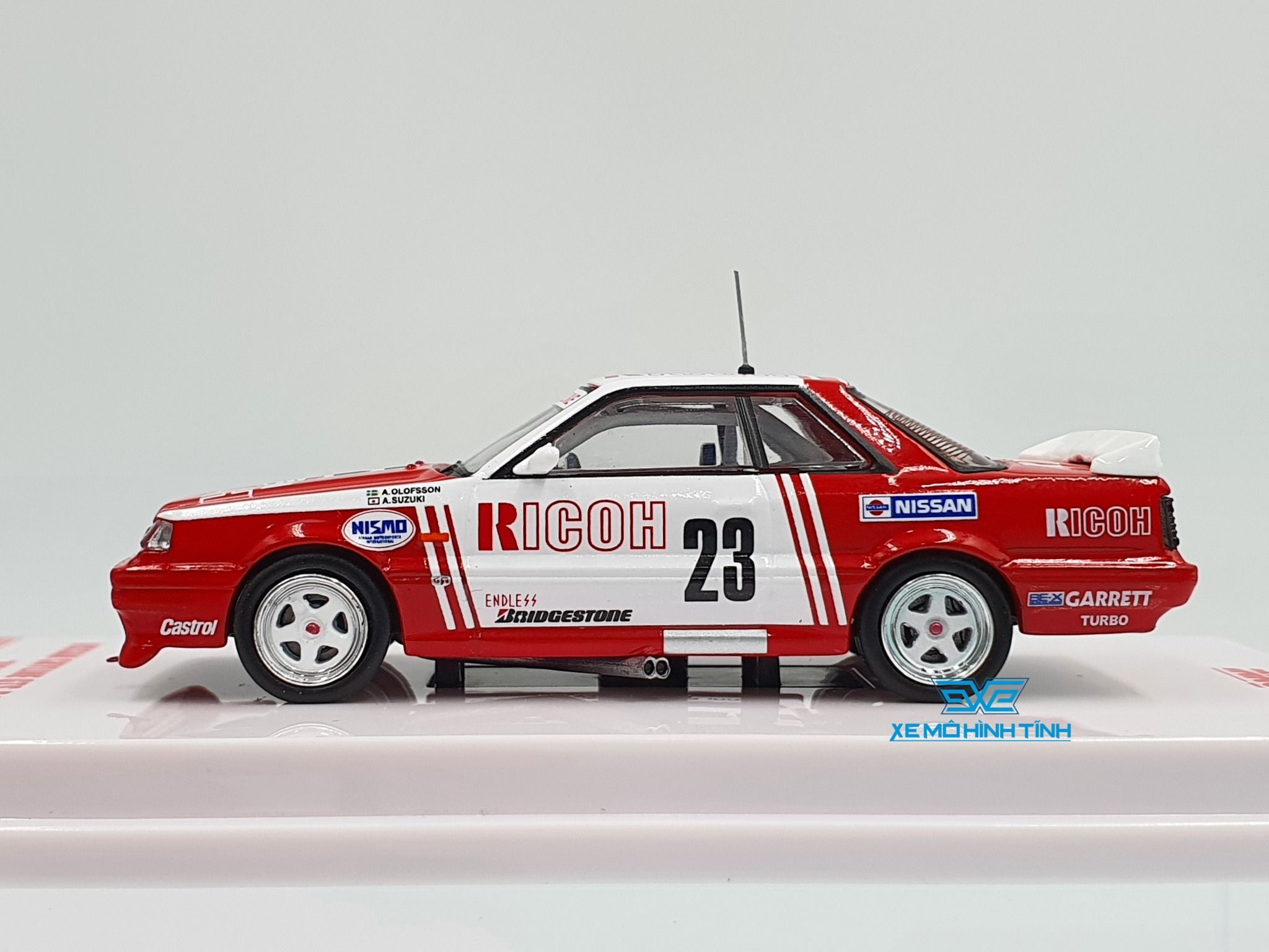 Xe Mô Hình Nissan Skyline GTS-R (R31) #23 "RICOH" JTC 1988 1:64 INNO M ...