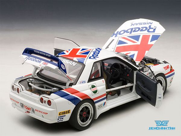 Xe Mô Hình Nissan Skyline GT-R (R32) GROUP A 1990 REEBOK #1 1:18 Autoa ...