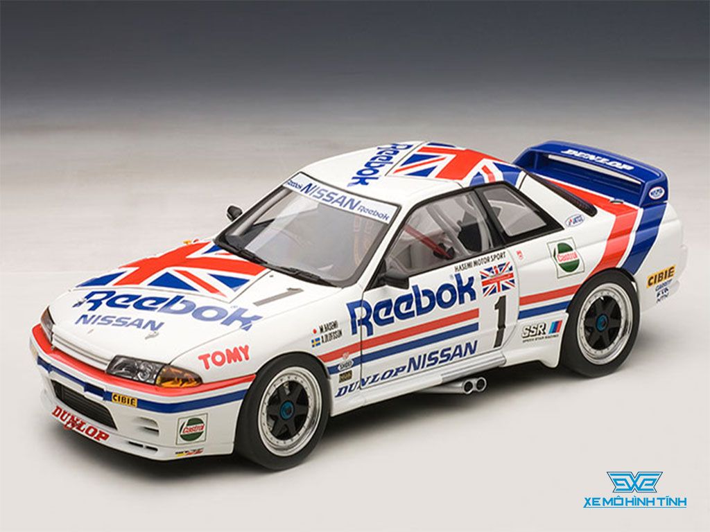 Xe Mô Hình Nissan Skyline GT-R (R32) GROUP A 1990 REEBOK #1 1:18 Autoa ...
