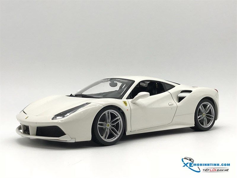 Ferrari 488 GTB Bburago 1:18 (Trắng) – Shop Xe Mô Hình Tĩnh