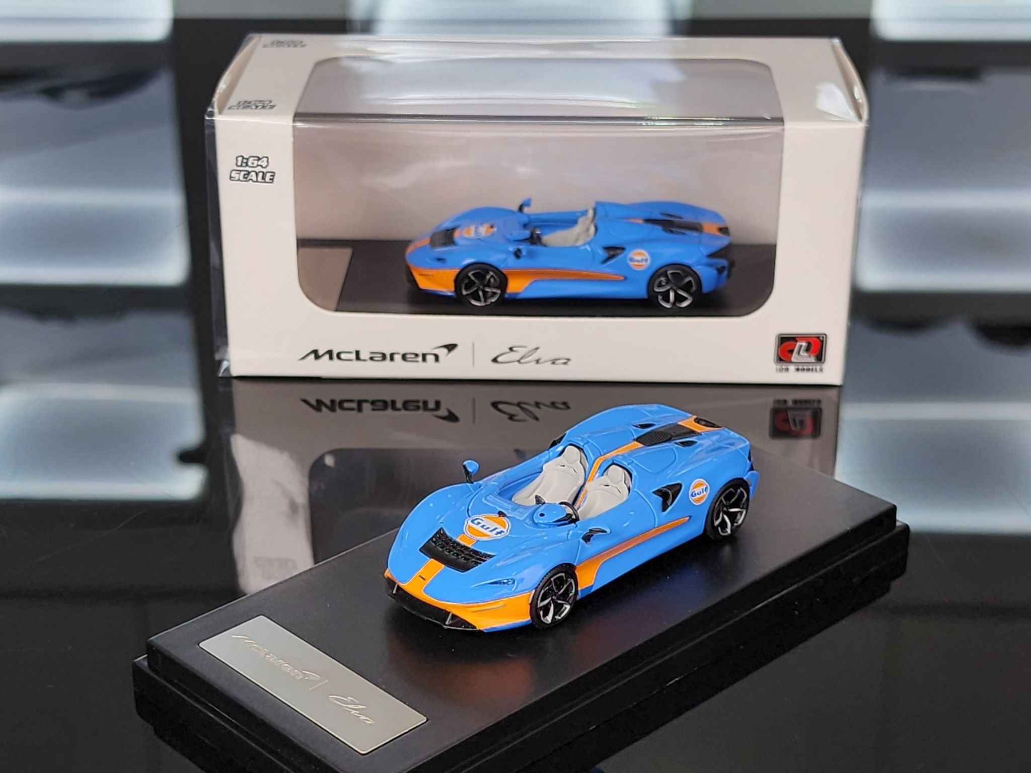 Xe Mô Hình McLaren ELVA 1:64 LCD ( Xanh Gulf ) – Shop Xe Mô Hình Tĩnh