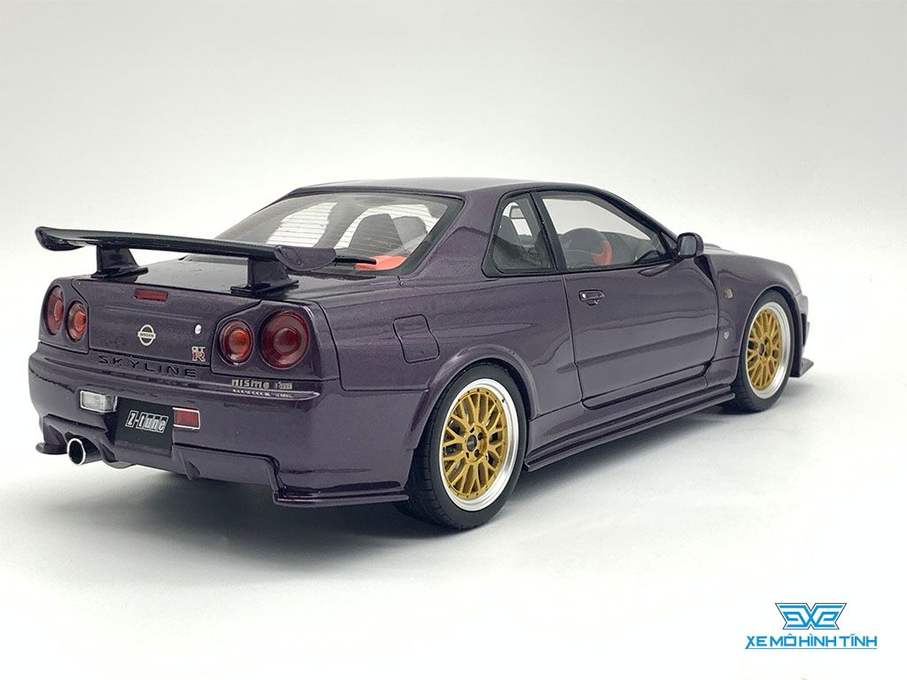 Xe Mô Hình Nissan Skyline GT-R Nismo Z-Tune ( R34 ) 1:18 Otto ( Tím ) – Shop Xe Mô Hình Tĩnh