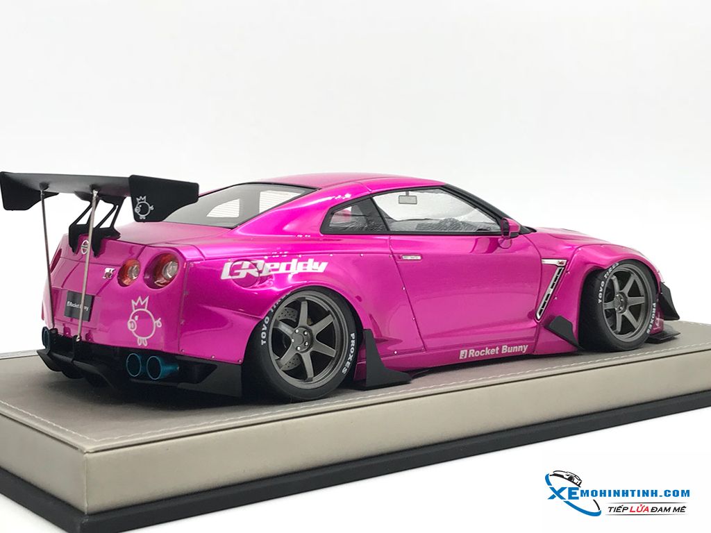 Nissan R35-GTR Rocket Bunny Make Up 1:18 (Hồng) – Shop Xe Mô Hình Tĩnh