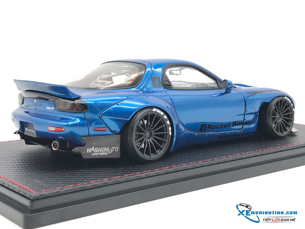Mazda Rocket Bunny RX-7 Iginition Model 1:18 (Xanh) – Shop Xe Mô Hình Tĩnh