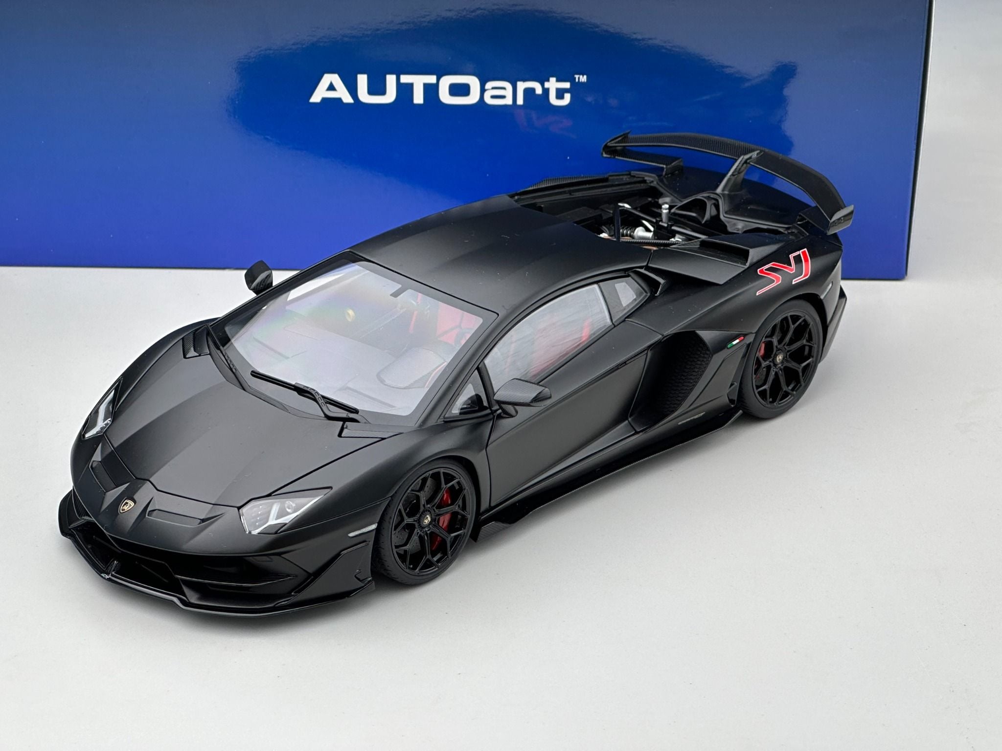 Xe Mô Hình Lamborghini Aventador SVJ 1:18 AutoArt (NERO NEMESIS/ MATTB ...