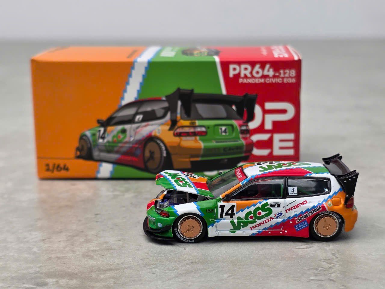 Xe Mô Hình Pandem Civic EG6 v1.5 Jaccs 1:64 PopRace – Shop Xe Mô Hình Tĩnh