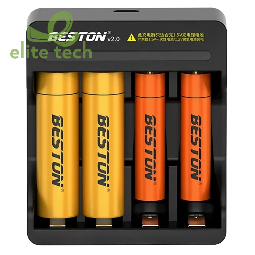 Bộ Sạc Pin BESTON 1.5V AA AAA 4 Khe Sạc
