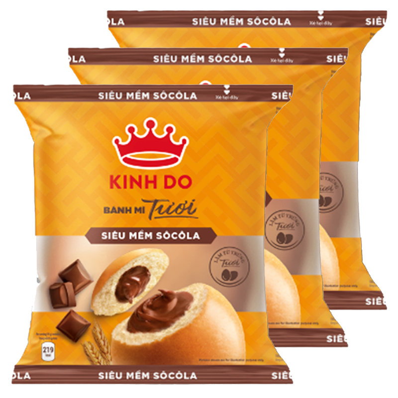 Bánh mì tươi Kinh Đô nhân socola gói 55 g – Chuỗi Tạp Hóa Việt - Chuyên ...