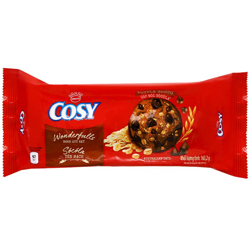 Bánh quy hạt socola yến mạch Cosy Double Choco gói 80g – Chuỗi Tạp Hóa ...