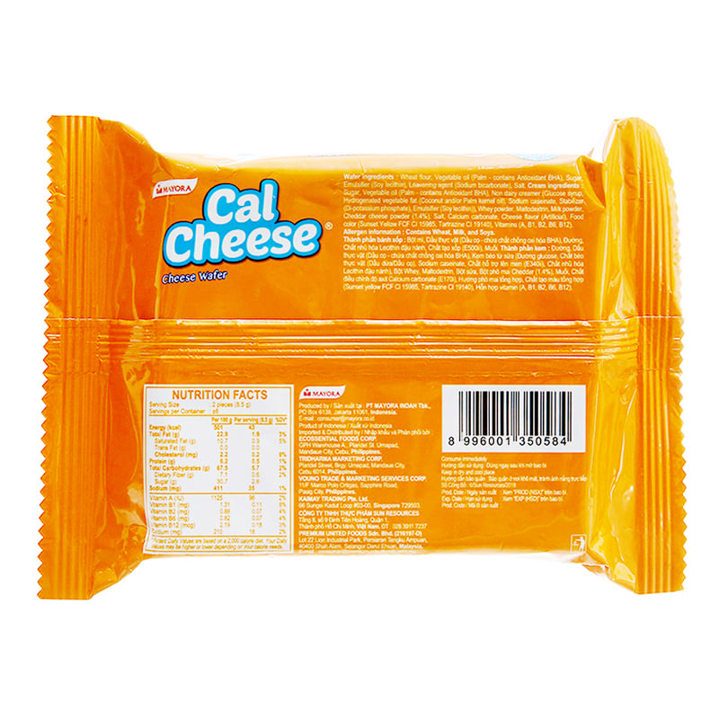 Bánh xốp nhân phô mai Cal Cheese gói 53,5g – Chuỗi Tạp Hóa Việt ...