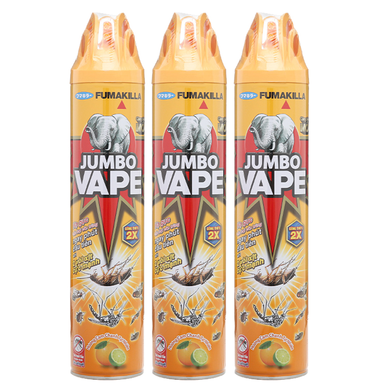 Bình xịt côn trùng Jumbo Vape hương cam chanh chai 600 ml – Chuỗi Tạp ...