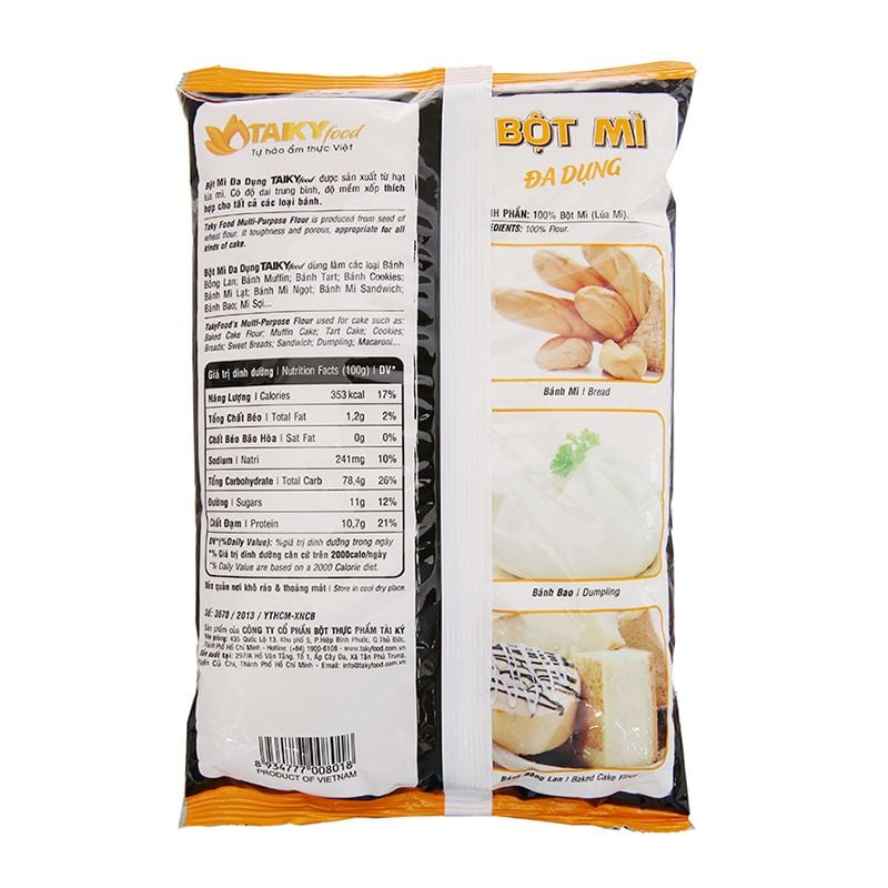 Bột mì đa dụng Tài Ký gói 500 g – Chuỗi Tạp Hóa Việt - Chuyên Sỉ Và Lẻ
