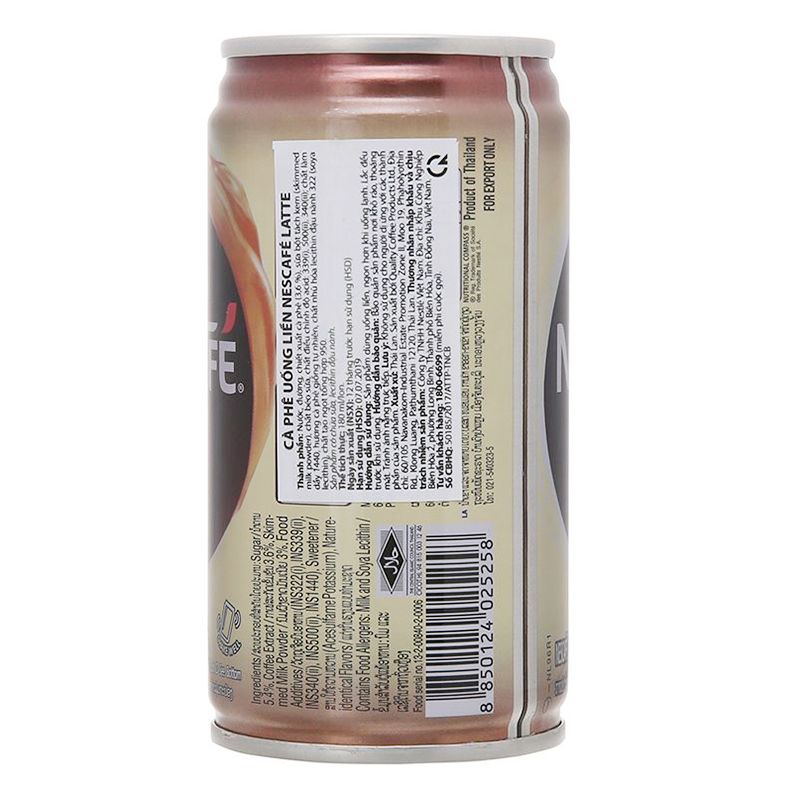 Cà phê sữa NesCafé Latte lốc 6 lon x 180ml – Chuỗi Tạp Hóa Việt ...