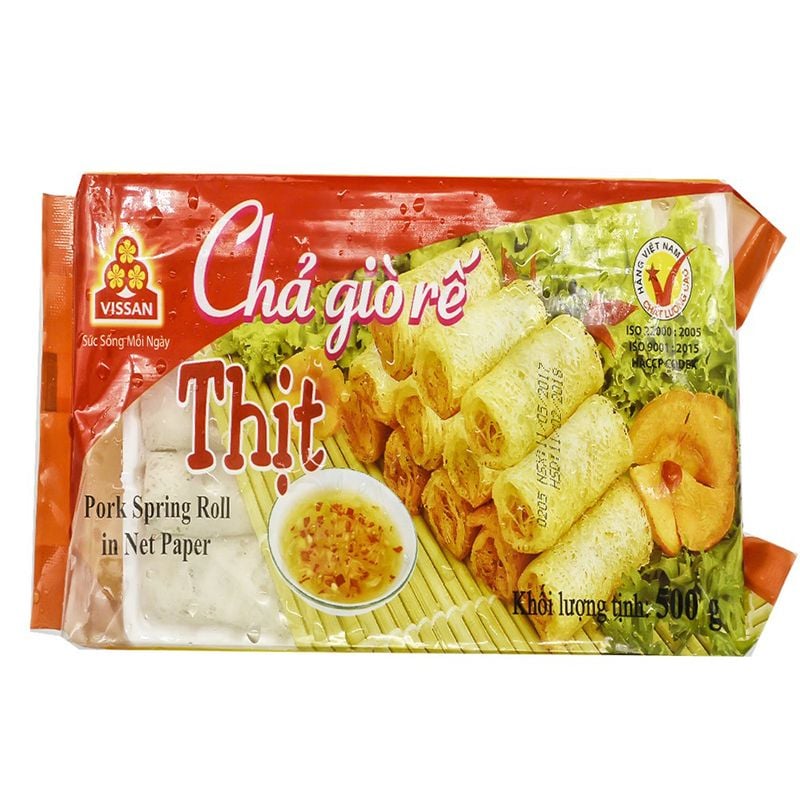Chả giò rế Vissan nhân thịt gói 500g – Chuyên Sỉ & Lẻ