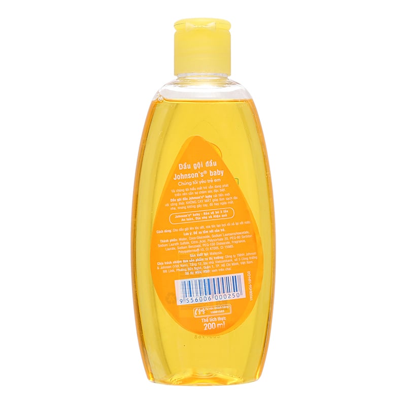 Dầu gội cho bé Johnson's Baby màu vàng 200ml – Chuỗi Tạp Hóa Việt ...