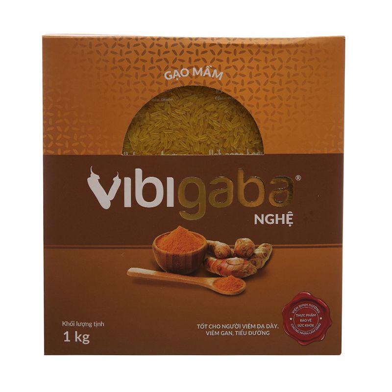 Gạo mầm Vibigaba nghệ hộp 1kg – Chuỗi Tạp Hóa Việt - Chuyên Sỉ Và Lẻ