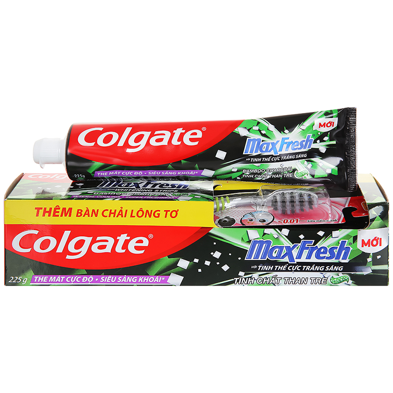 Kem đánh răng Colgate MaxFresh tinh chất than tre tuýp 225g – Chuỗi Tạp ...