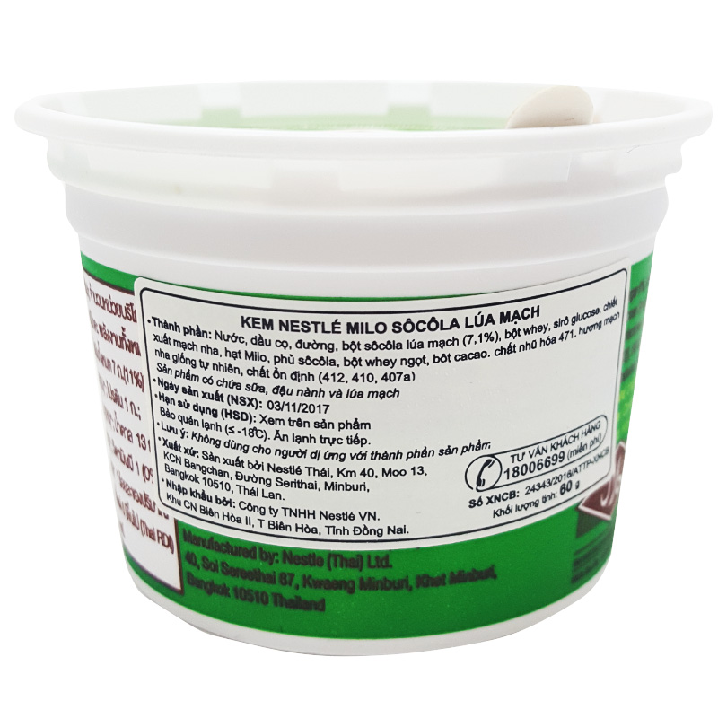 Kem Nestlé Milo sôcôla lúa mạch hũ 60 g – Chuỗi Tạp Hóa Việt - Chuyên ...