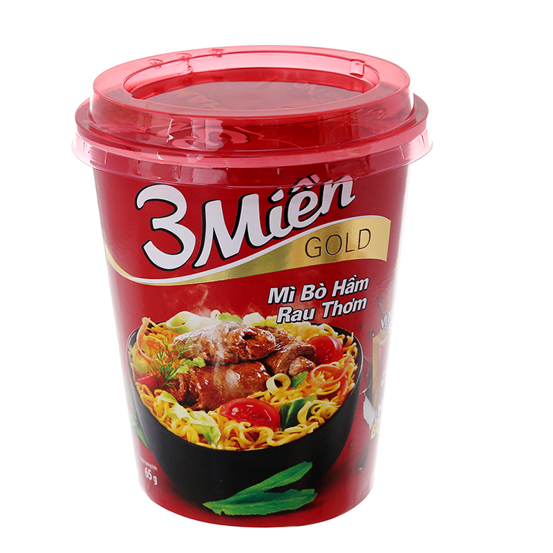 Mì 3 Miền Gold bò hầm rau thơm ly 65g – Chuỗi Tạp Hóa Việt - Chuyên Sỉ Và Lẻ