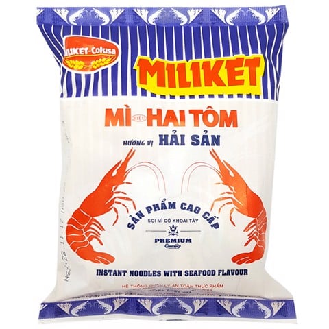 Mì Miliket hai Tôm Cao cấp hải sản thùng 30 gói x 75g – Chuỗi Tạp Hóa ...
