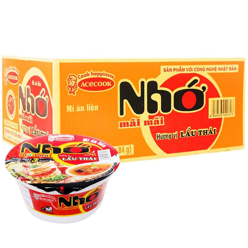 Mì lẩu Thái Acecook Nhớ mãi mãi tô 84g – Chuỗi Tạp Hóa Việt - Chuyên Sỉ ...