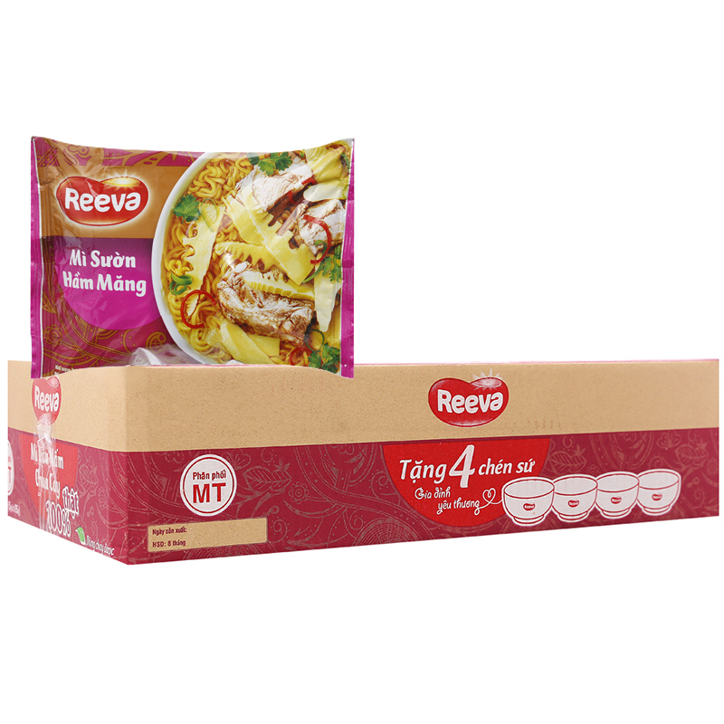 Mì Reeva sườn hầm măng thùng 30 gói x 85g – Chuỗi Tạp Hóa Việt - Chuyên ...