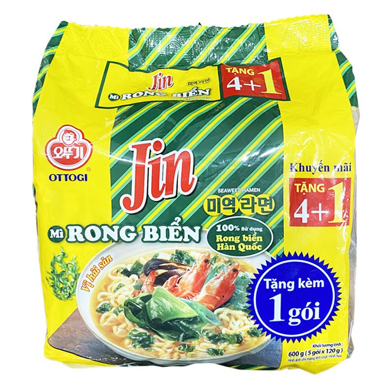 Mì rong biển Jin Ottogi lốc 5 gói x 120g – Chuỗi Tạp Hóa Việt - Chuyên ...