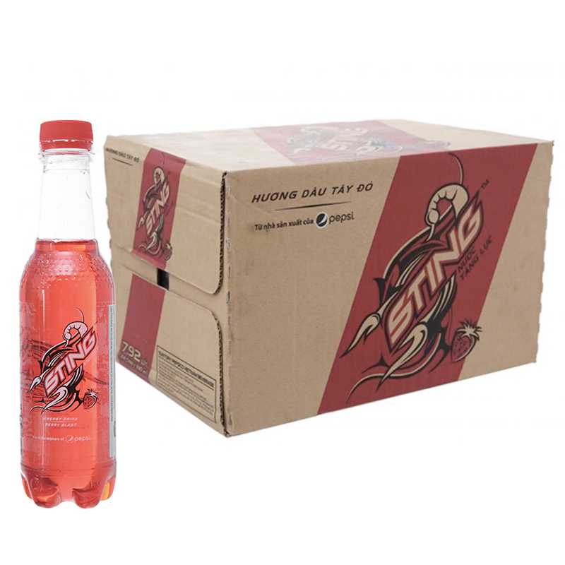 Nước tăng lực Sting dâu đỏ thùng 24 chai x 330 ml – Chuỗi Tạp Hóa Việt - Chuyên Sỉ Và Lẻ