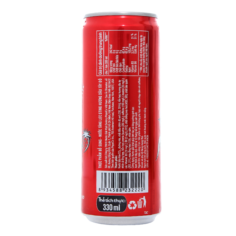 Nước tăng lực Sting dâu đỏ lon cao 330 ml – Chuỗi Tạp Hóa Việt - Chuyên Sỉ Và Lẻ
