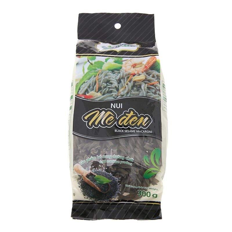 Nui mè đen dạng xoắn Happy Noodles gói 300g – Chuỗi Tạp Hóa Việt ...
